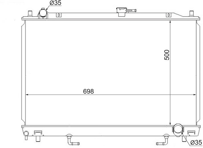 Радиатор SAT MC0006-V70 Mitsubishi Pajero 99-11