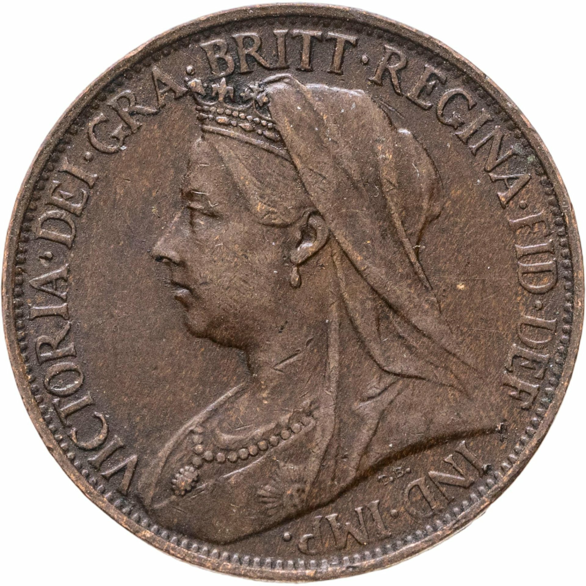 Великобритания 1 фартинг farthing 1895, Бронза, в сохранности XF