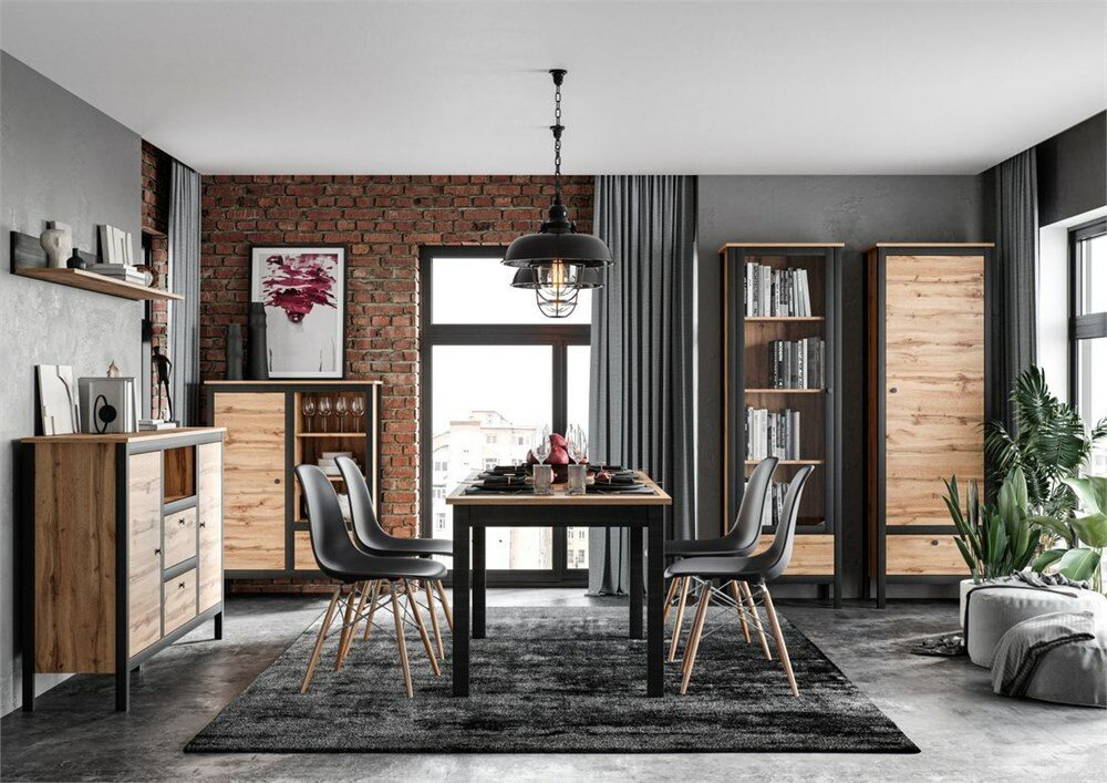 BRW Полка Лофт/Loft P/90 Дуб вотан Дуб Вотан