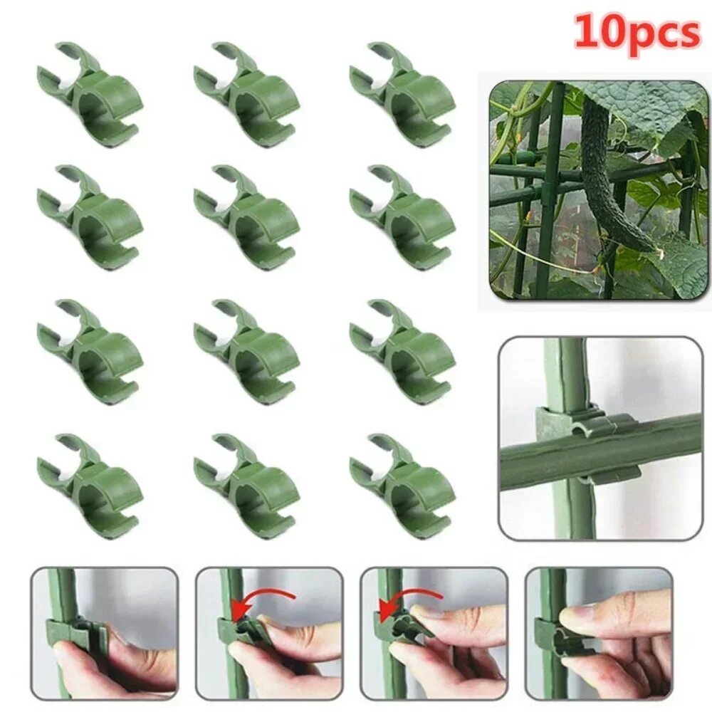 Пластиковые фиксирующие зажимы для теплиц Delysia King 8mm-10pcs
