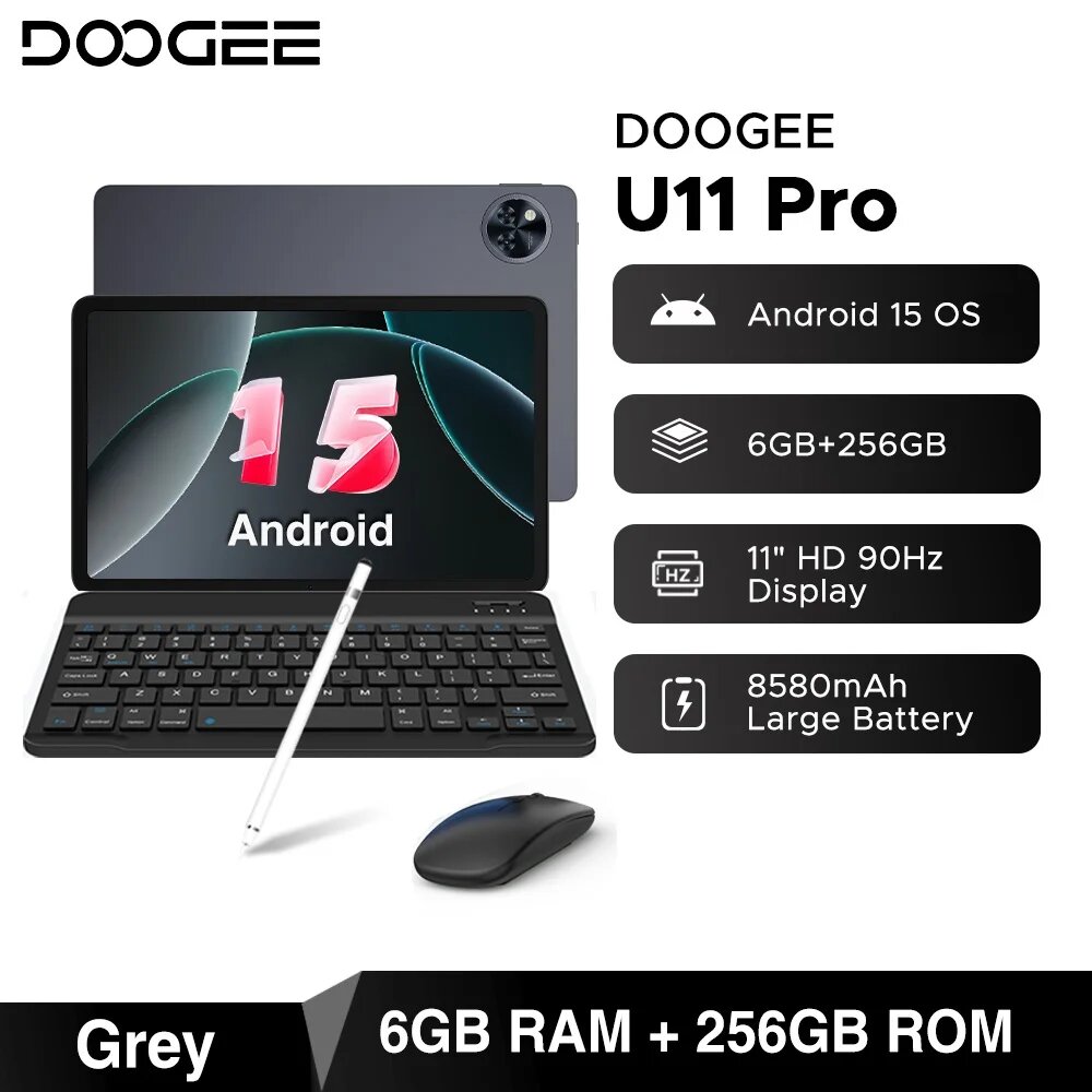 Планшет Doogee U11, 11", 6/256ГБ, Wi-Fi, Android