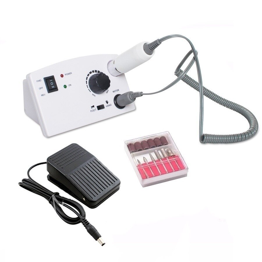 TipTop Аппарат для маникюра и педикюра Nail Drill DM-211, белый