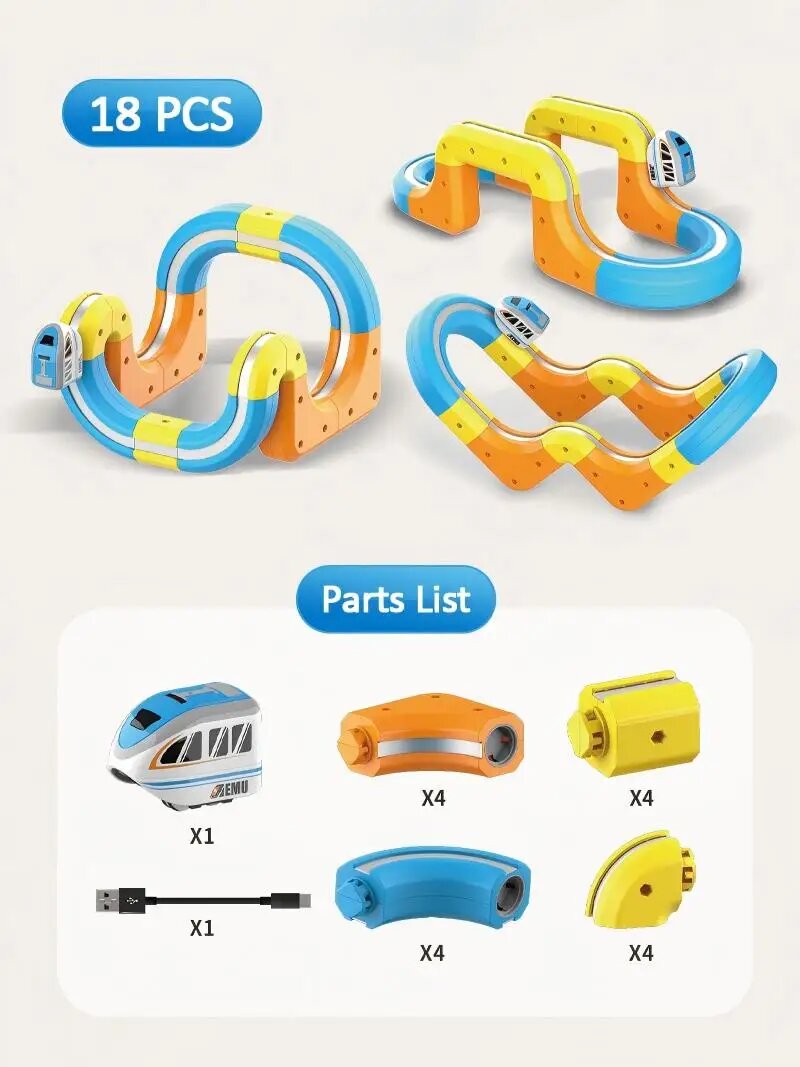 Электромагнитный конструктор-трек 18 Pcs