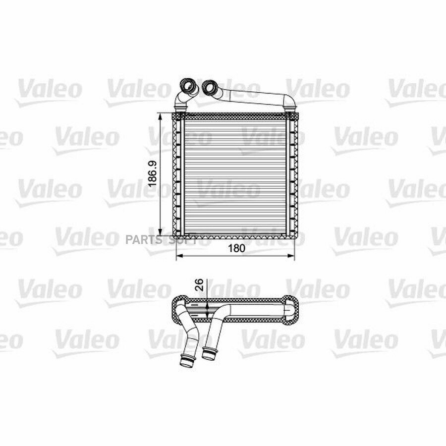 811500, Радиатор салона от официального дистрибьютора, VALEO, артикул 811500