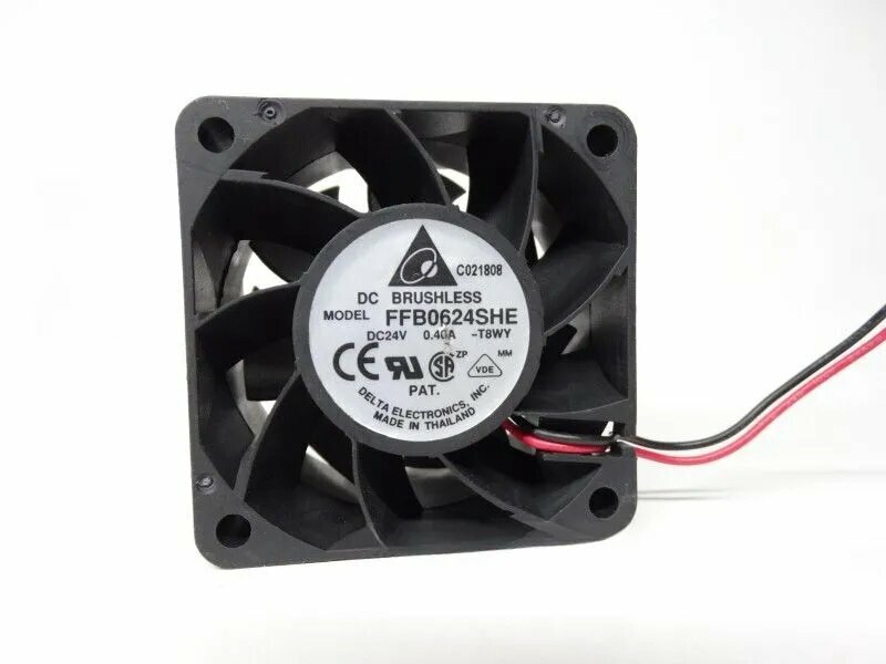 Вентилятор Преобразователя Частоты Delta 6CM 60*60*38MM FFB0624SHE 24V 0,40A С Две Линии