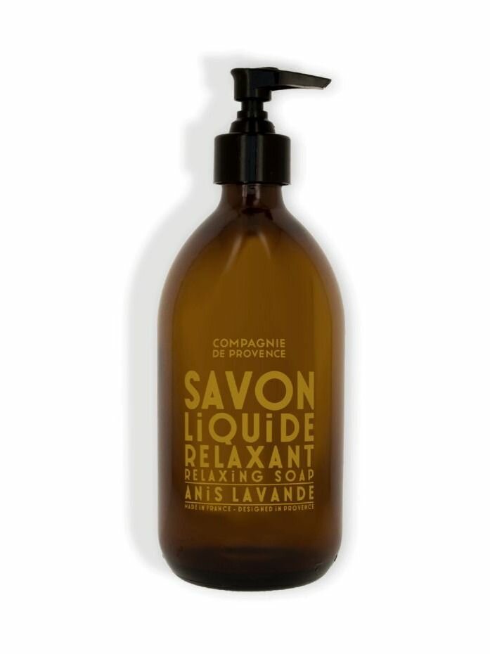 COMPAGNIE DE PROVENCE Anis Lavande/Anise Lavender Liquid Marseille Soap, Расслабляющее жидкое мыло для тела и рук, 300 мл