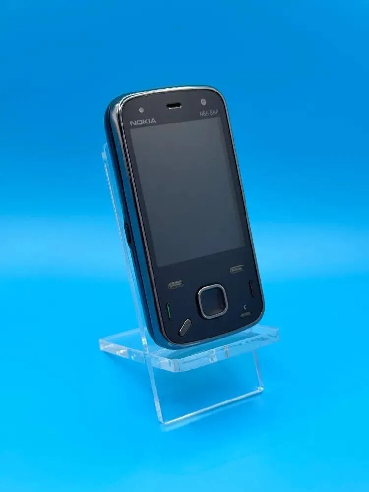 Nokia N86 черный мобильный телефон, гарантия 1 год, MP3/MP4 плеер, громкий голос, пластик