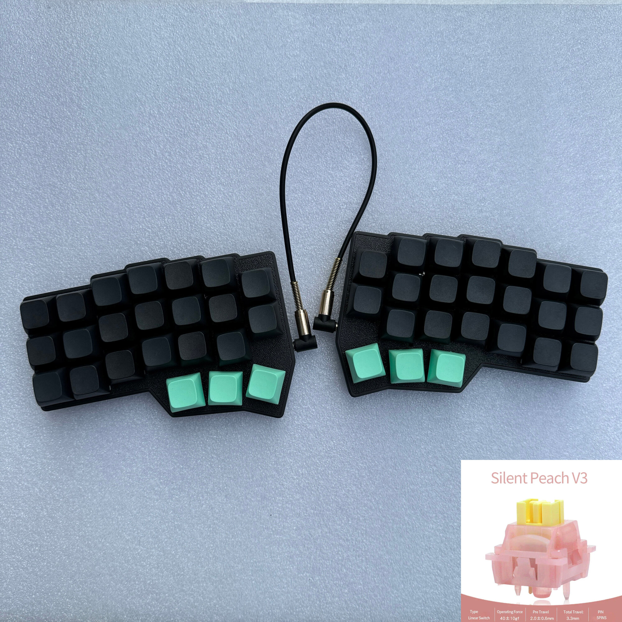 Corne V4 Проводная Раздельная Клавиатура С Горячей Заменой Rgb Эргономичная Клавиатура