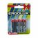 Батарейка Ergolux Alkaline LR6 BL 3+1FREE LR6 BL3+1, 1.5В, блистер 4 шт. 12866