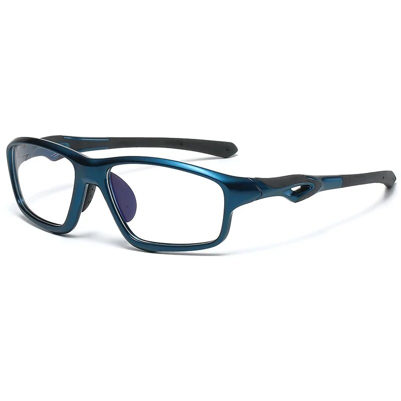 Спортивные очки 58-17-141 TR90 с диоптриями, на заказ, для коррекции C6 blue frame, Синий, Customize