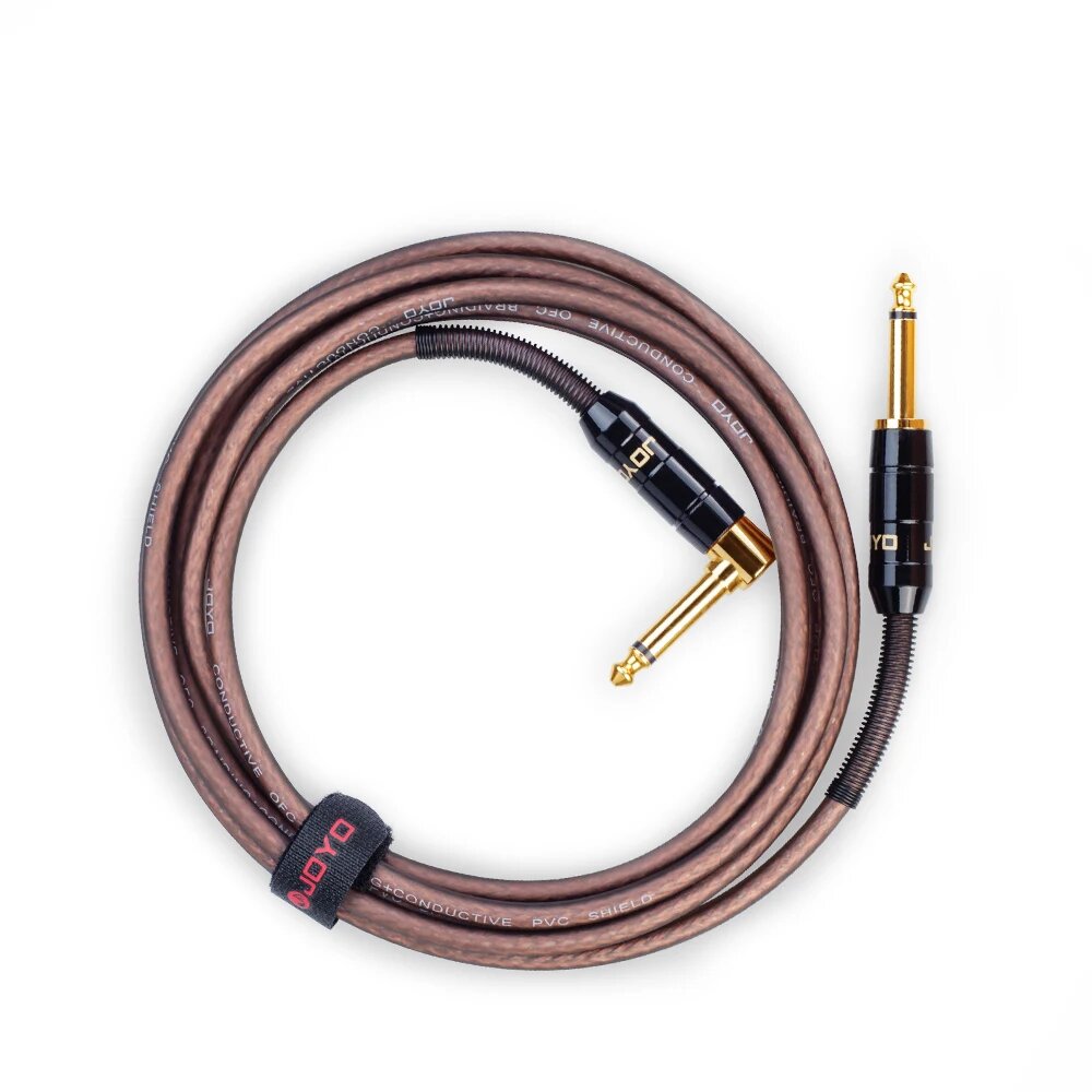 JOYO CM-19 Brown, аудиокабель 3 метра, 6.35 мм моно
