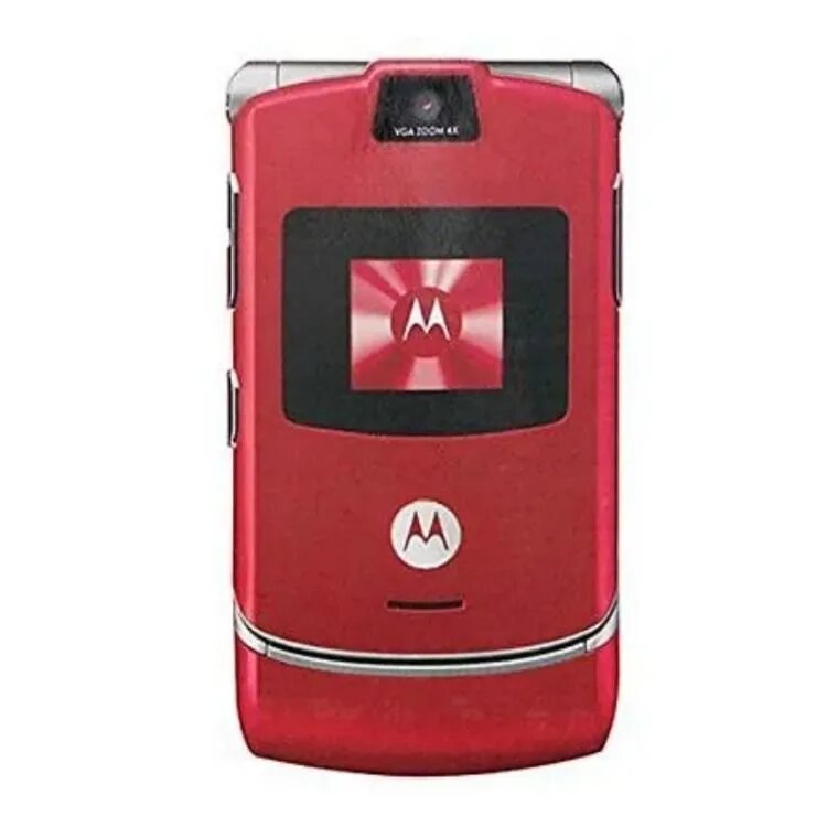 Мобильный телефон Motorola RAZR V3, красный