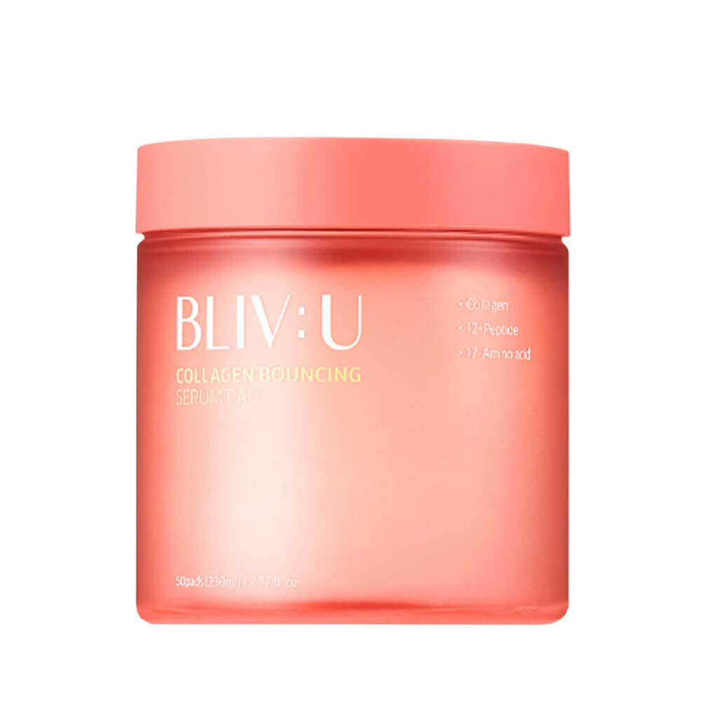 BLIV: U коллагеновые пэды для упругости кожи с пептидами Collagen Bouncing Serum Pad, 250 мл (50шт)