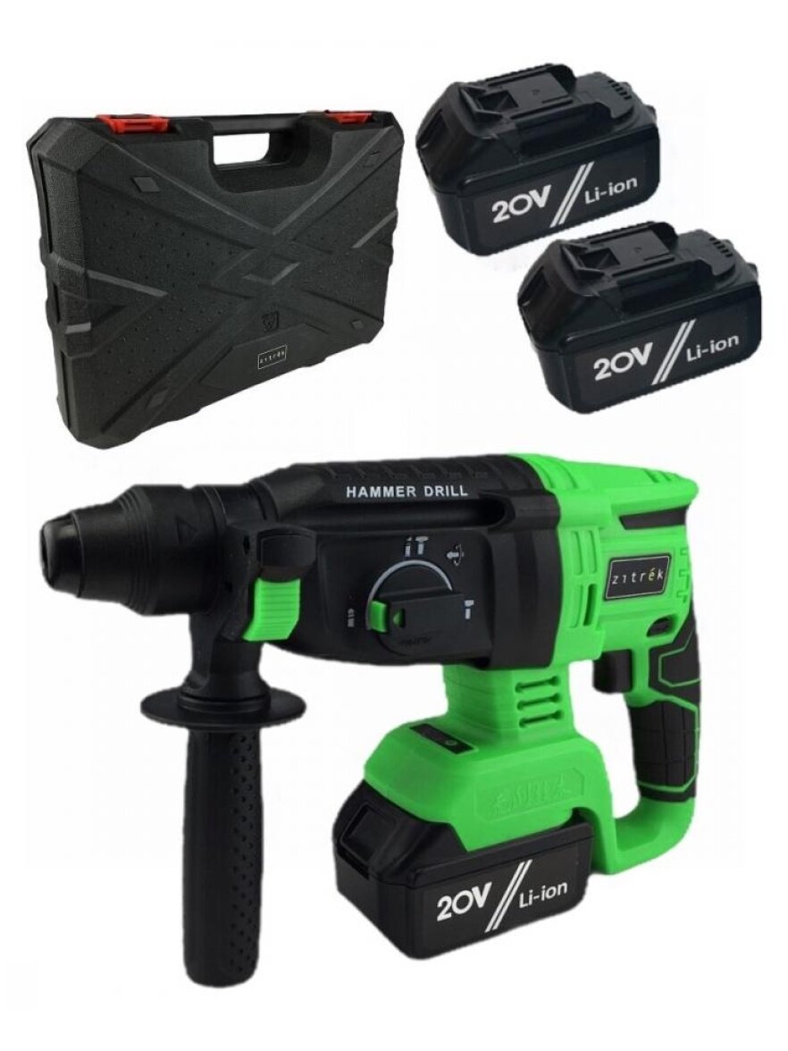 Перфоратор аккумуляторный Zitrek Destroyer Pro, 2*20В 4Ач Li-Ion (063-4063)