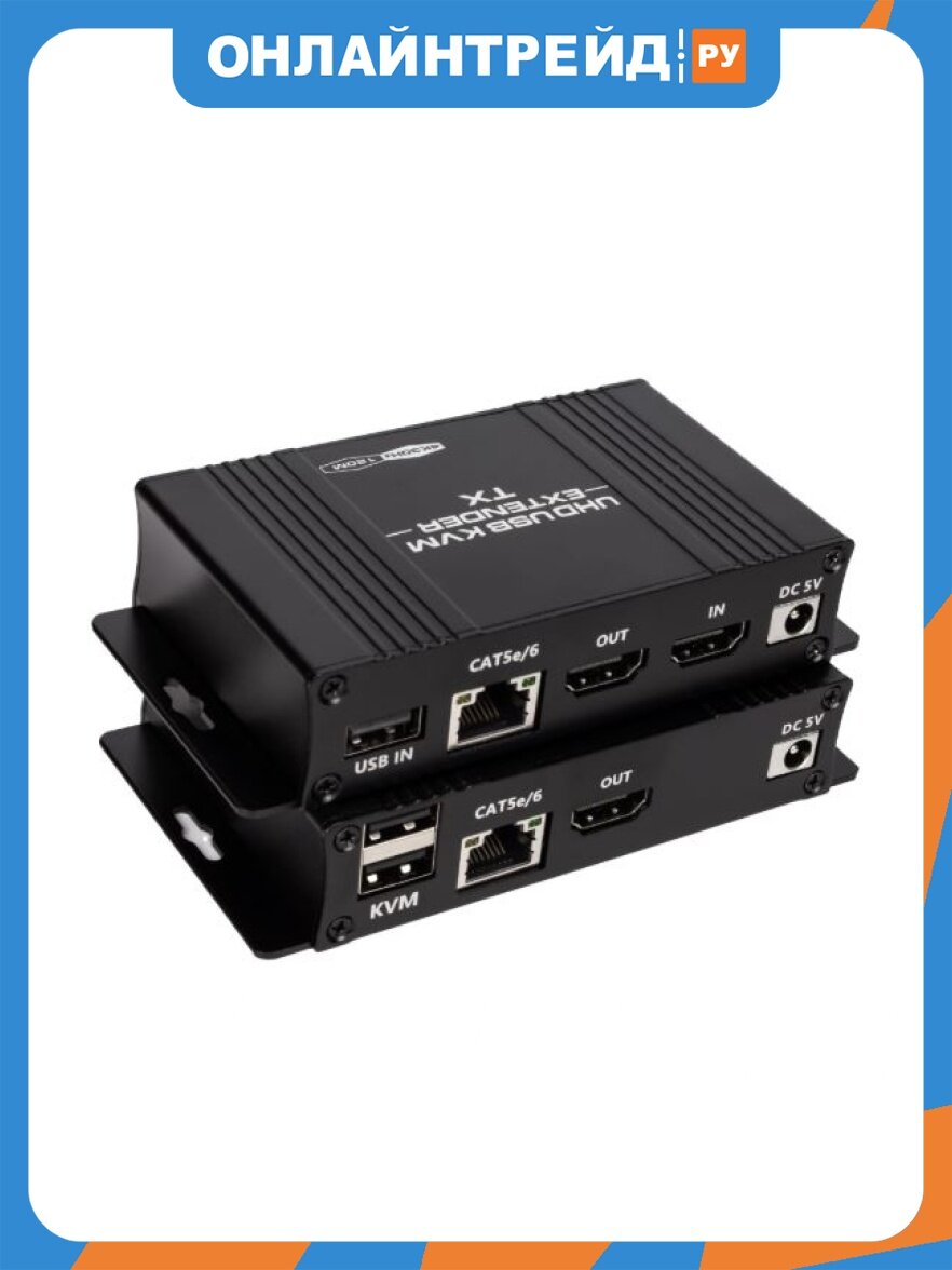 Удлинитель Ks-is KS-430A 4K HDMI 3D UTP Cat6 120м