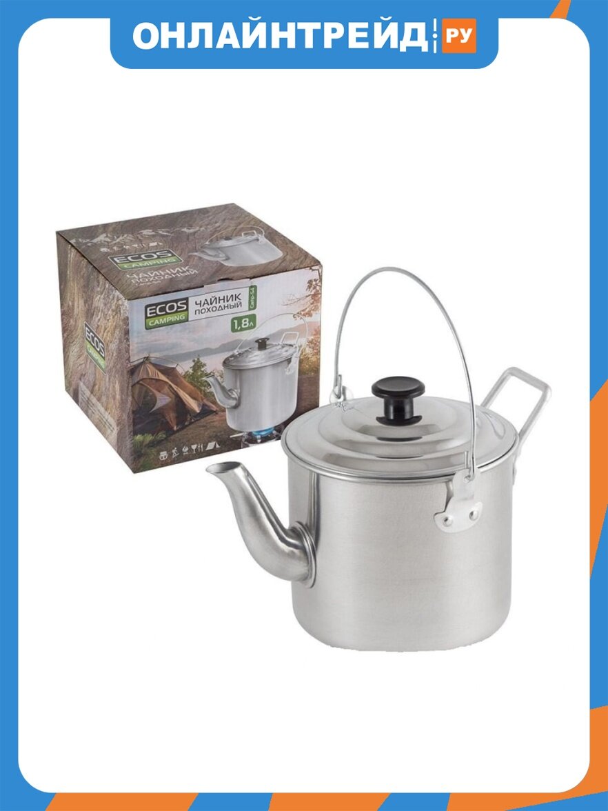 Чайник Ecos походный Camp -S4 1,8л