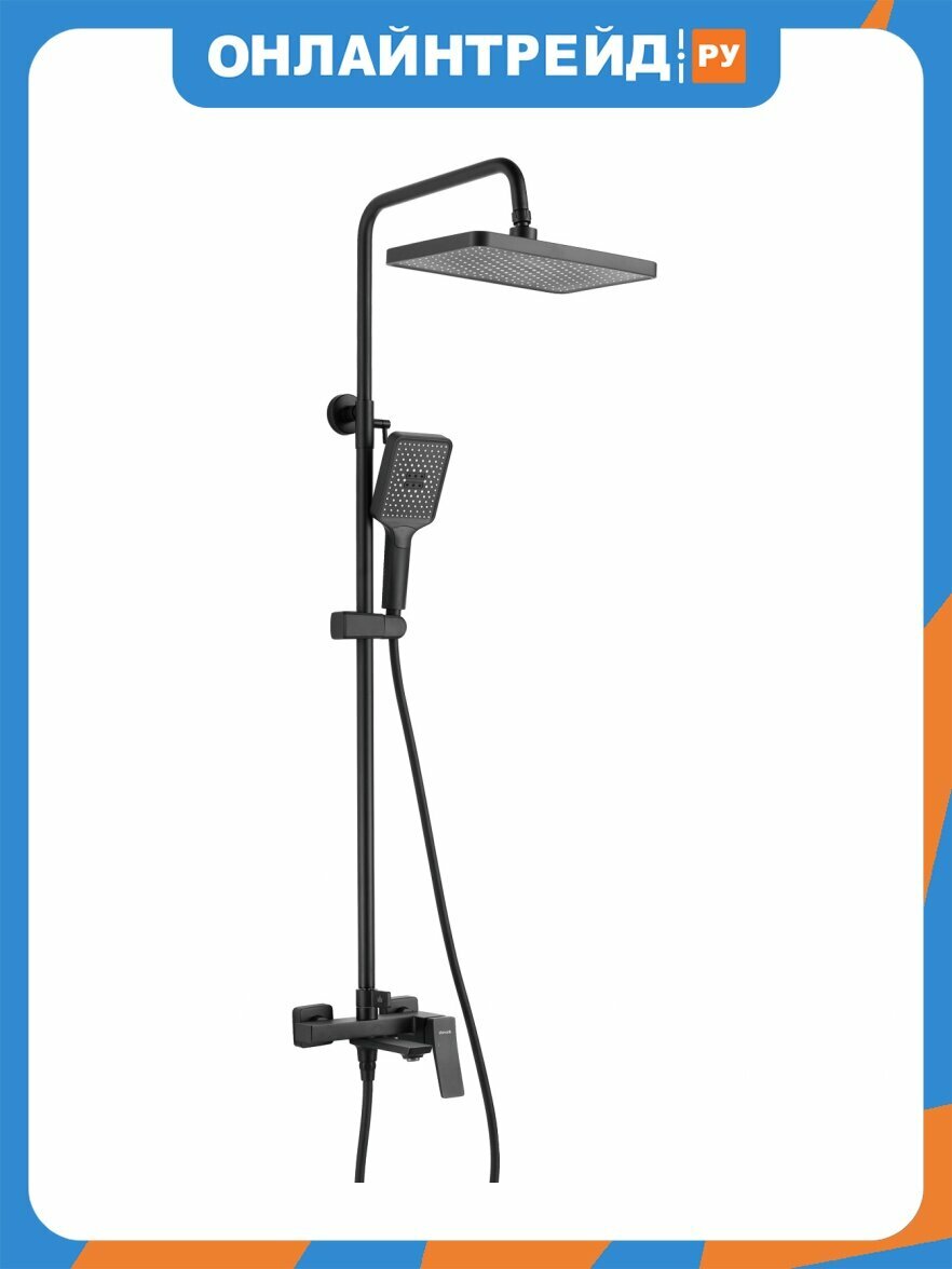 Душевая система Shevanik S4436H, черный