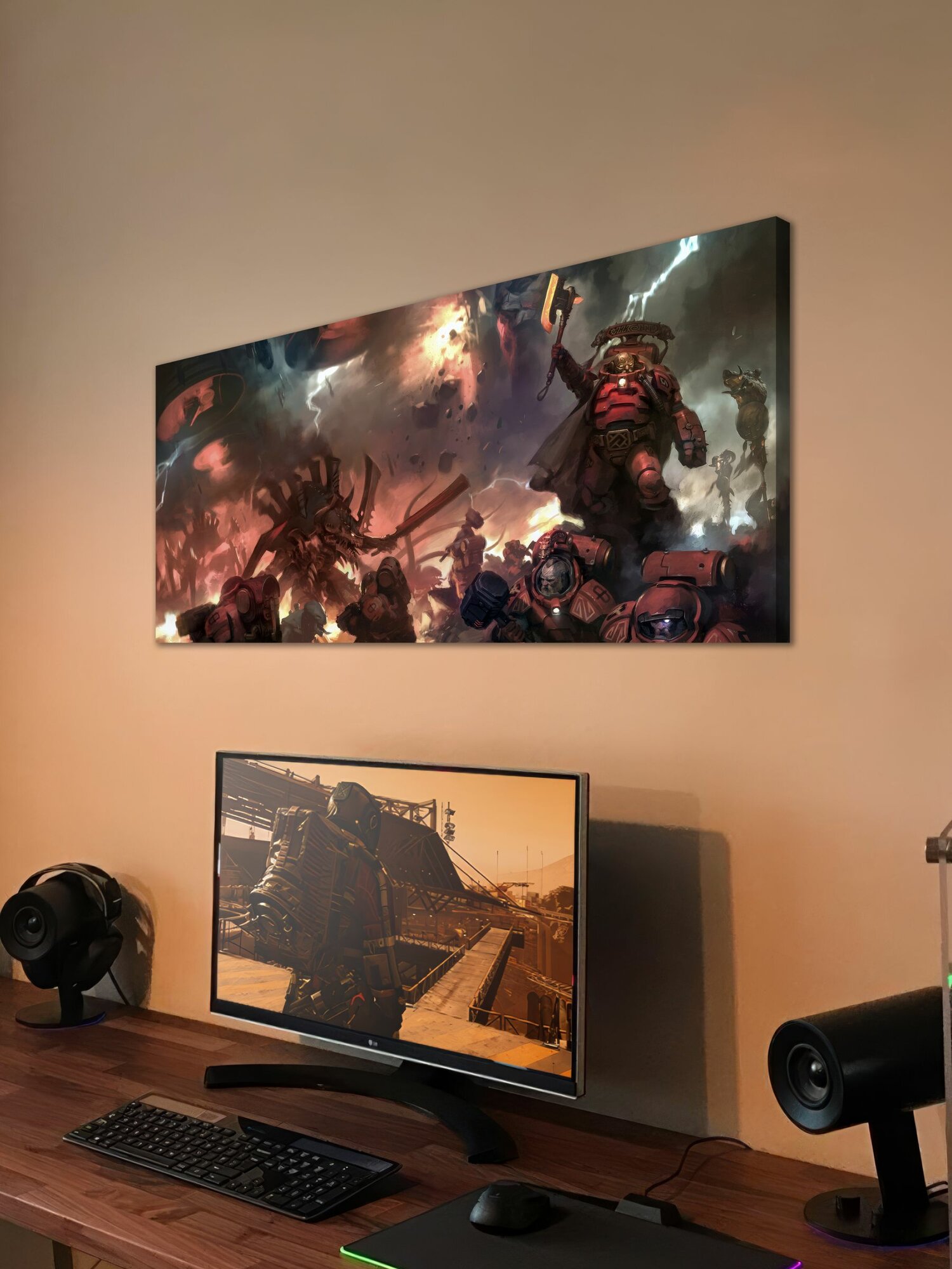 Картина Warhammer 40000 Лиги Вотанна, 80х40 см