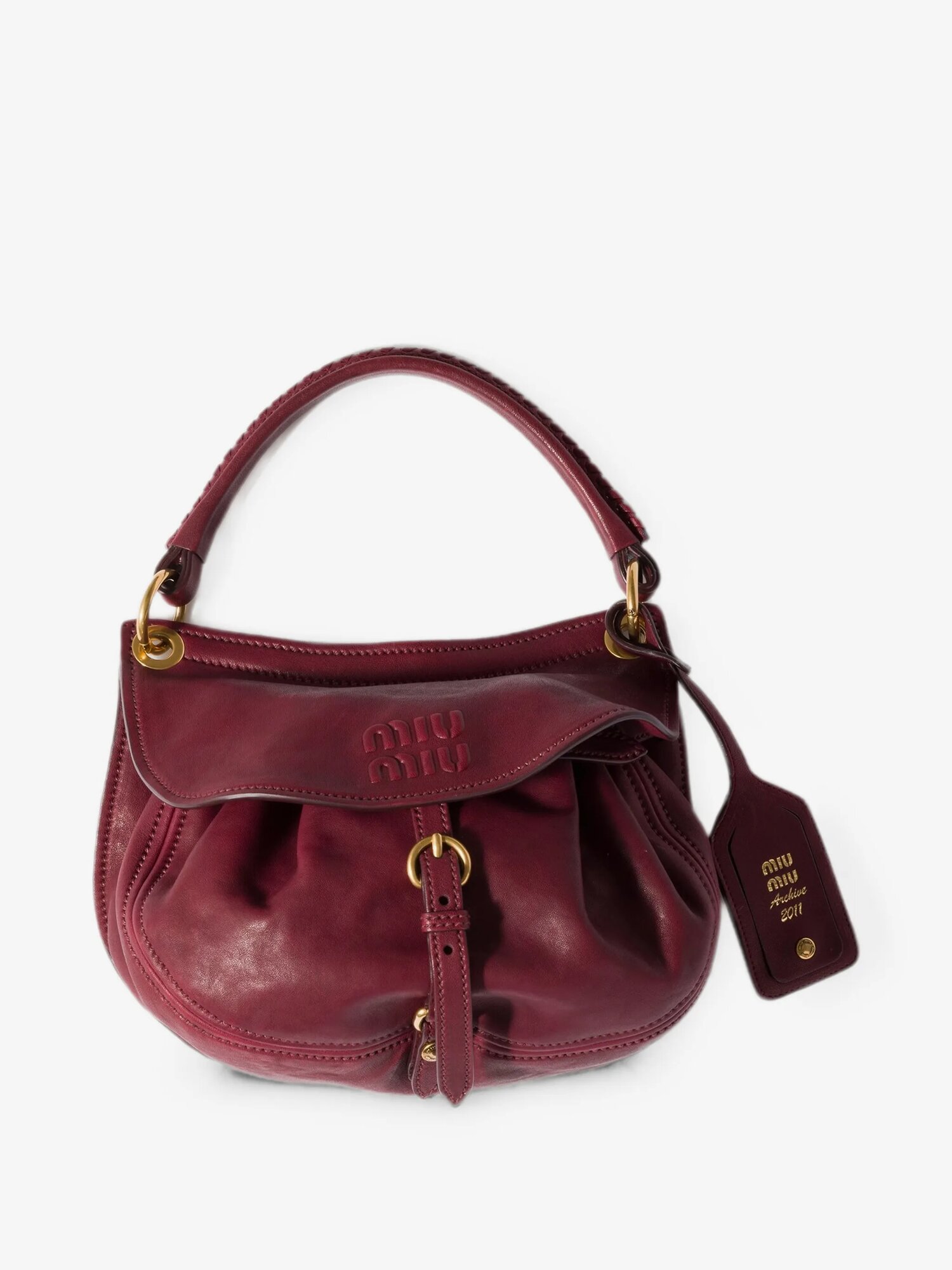 Сумка Miu Miu Rendez-vous nappa leather bag, красный — фото 1