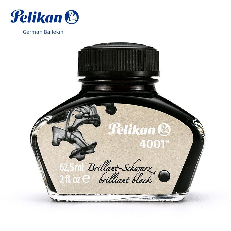 Чернила Pelikan 4001 62,5 мл некарбоновые для ручек, Глубокий черный оттенок