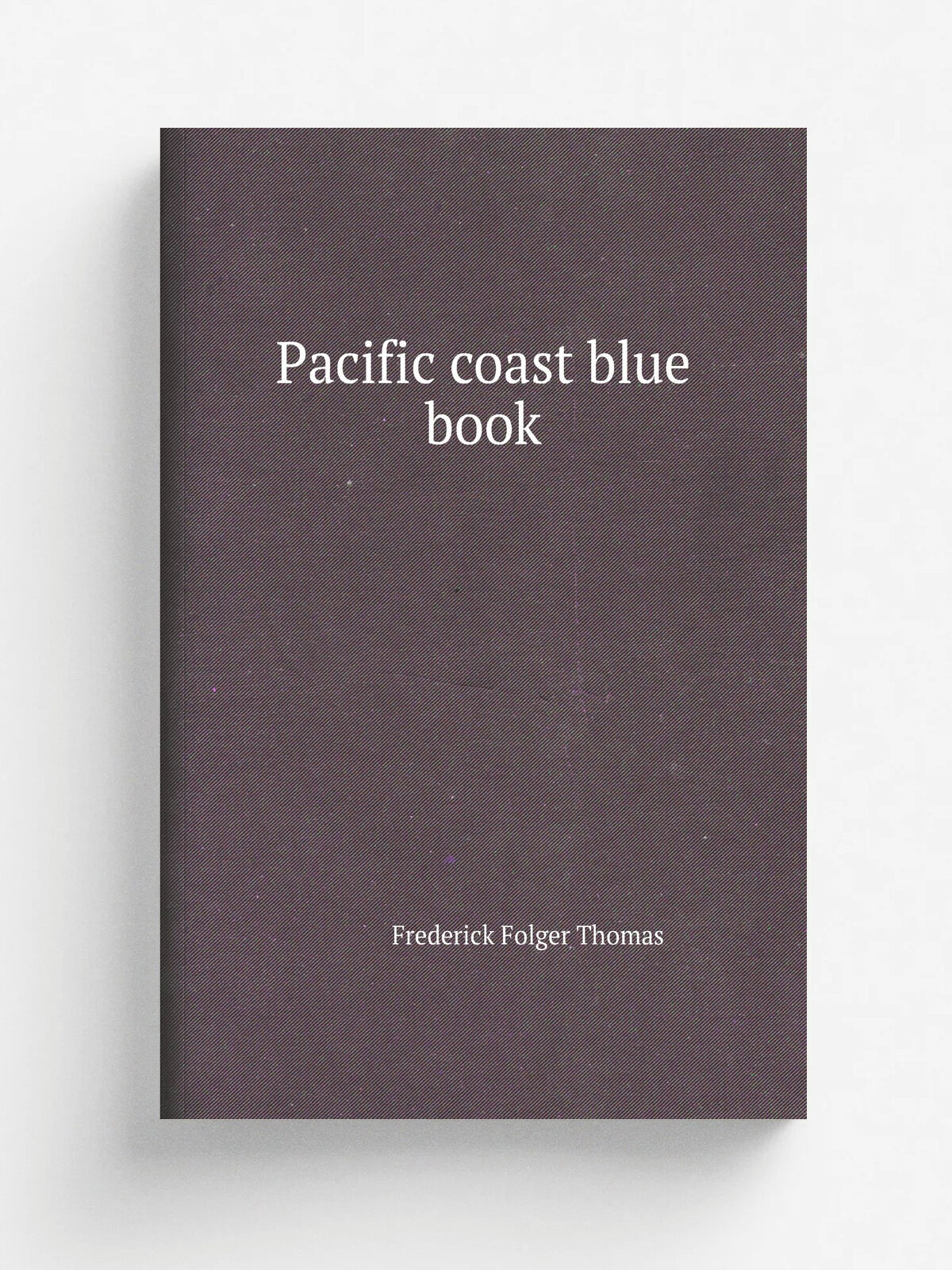 Pacific coast blue book