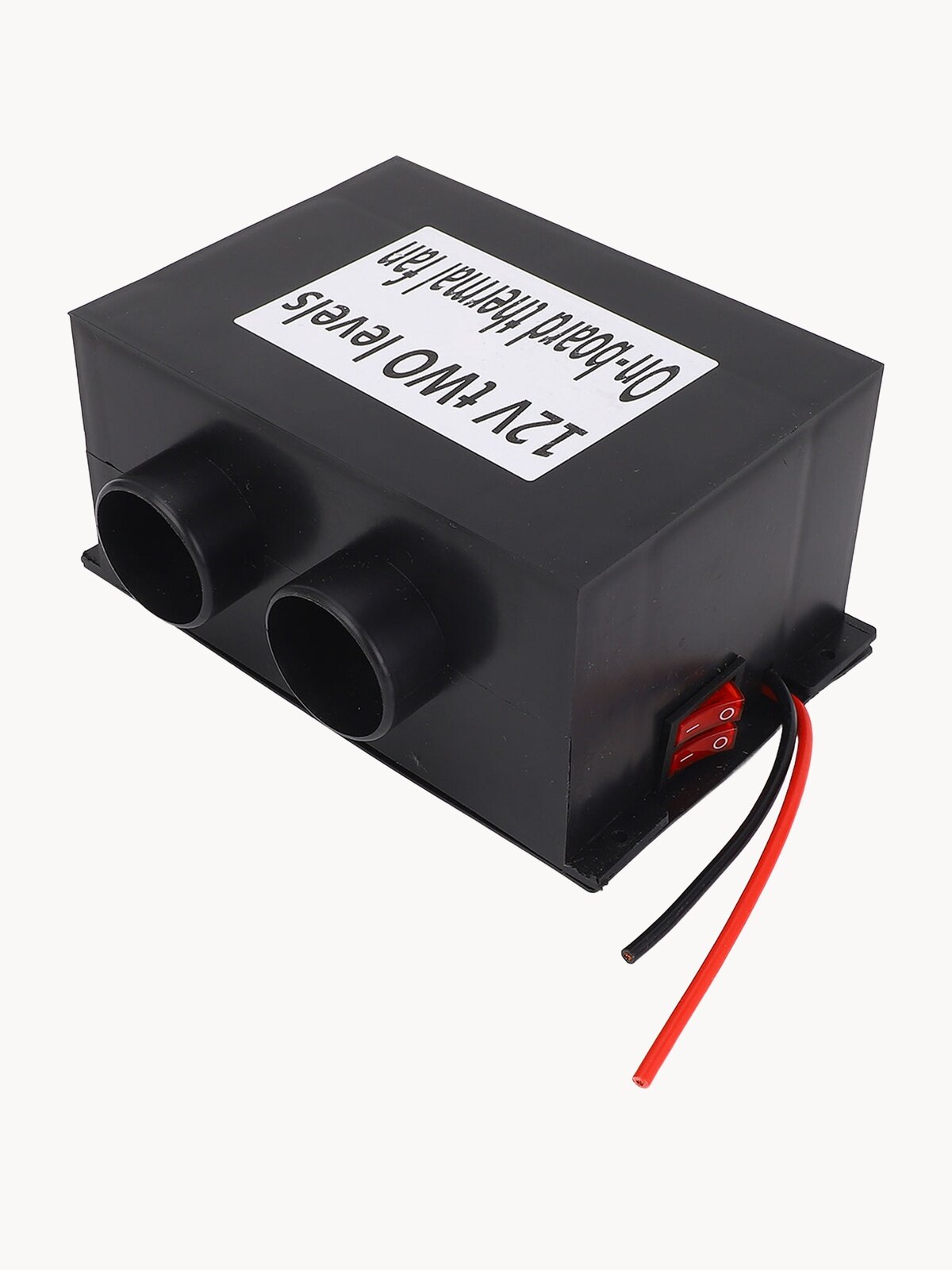 Автомобильный обогреватель с 2 отверстиями, постоянный ток 12 В, 600 Вт, портативный небольшой электрический комплект для размораживания лобового стекла, обогреватель, обогреватель для грузовых автомобилей зимой