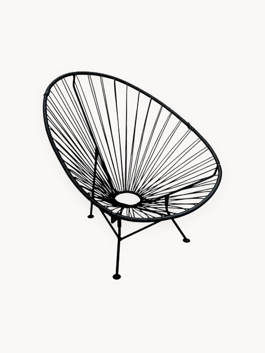 Садовое кресло M-group "Ракушка", чёрный