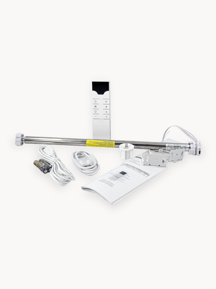 Умный беспроводной мотор рулонных штор Zigbee+RF, электропривод с пультом, для трубы 26-28 мм