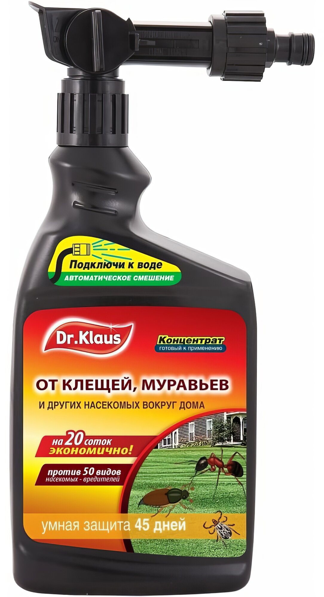 Эжектор концентрат от муравьев, клещей и других ползающих насекомых Dr.Klaus 1 л DK06230011