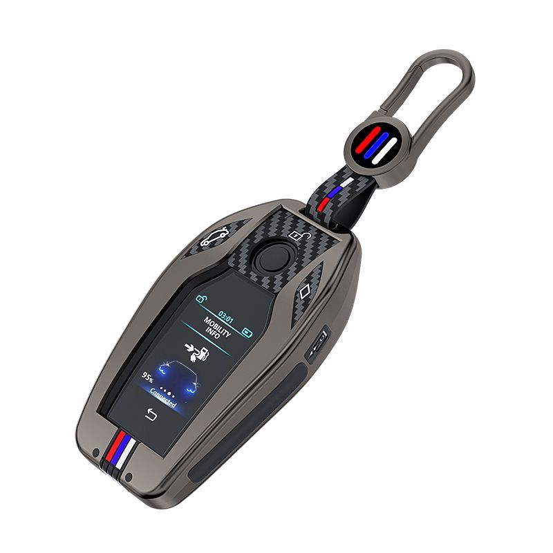 Чехол для Smart ключа BMW / БМВ Carbon grey
