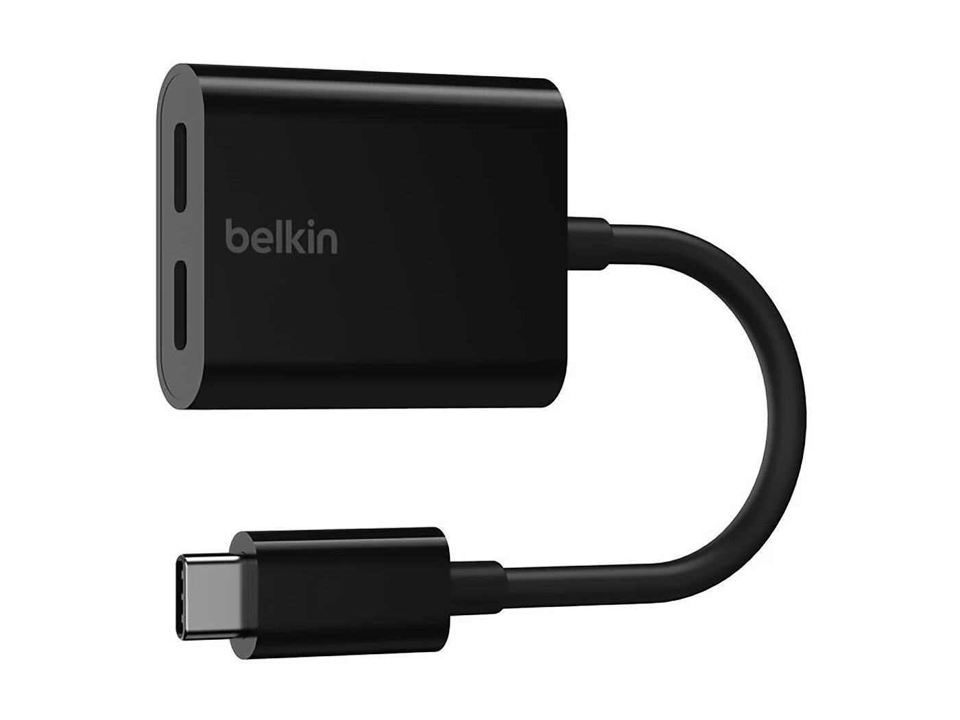 Адаптер Belkin RockStar USB-C Audio USB-C 60W Charge Adapter. черный F7U081btBLK