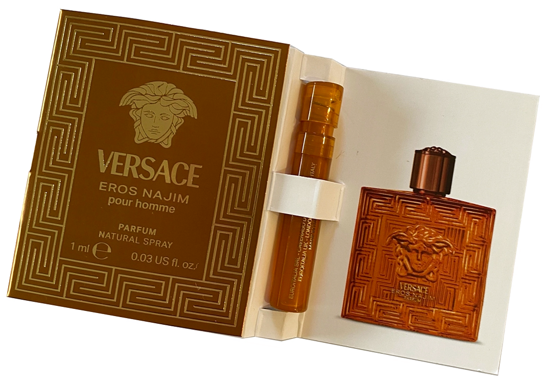 Стойкий парфюм Версаче Эрос Наджим миниатюра 1 / Духи Versace Eros Najim пробник / Сэмпл аромата