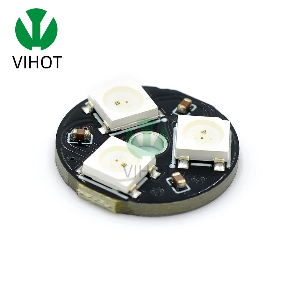 Круглая светодиодная панель WS2812B RGB 5050
