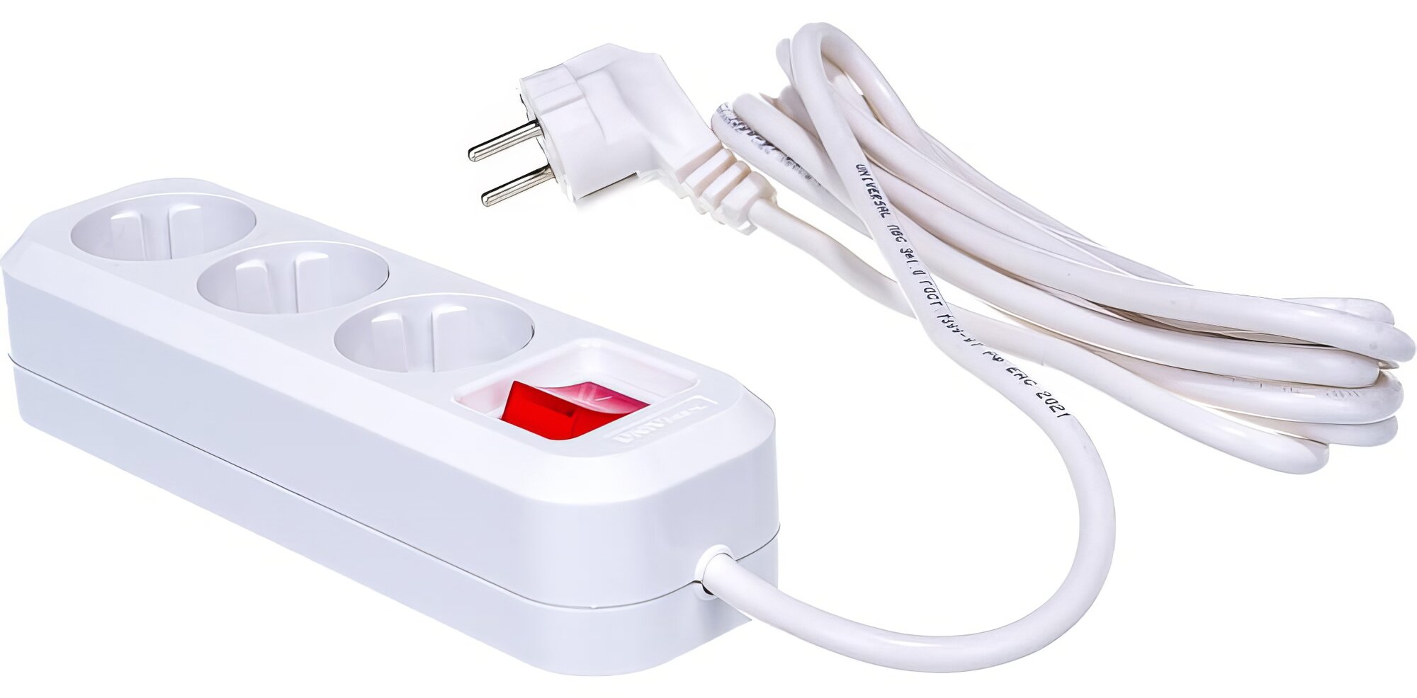 Удлинитель UNIVersal S-303 ПВС 3x1 3 гнезда 3м з/к 9631986