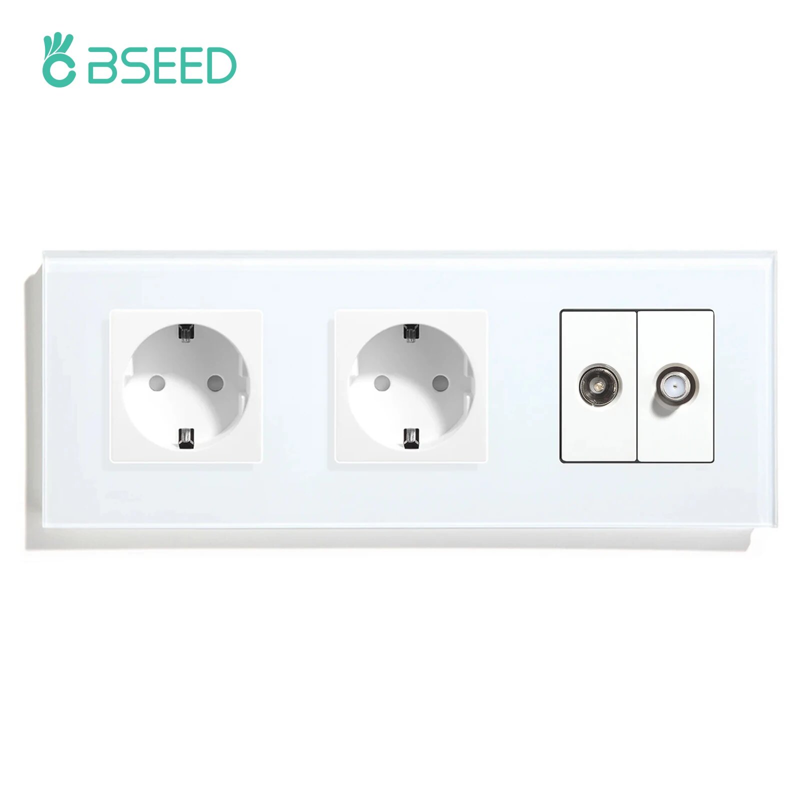 Розетка BSEED Double Socket White 16А