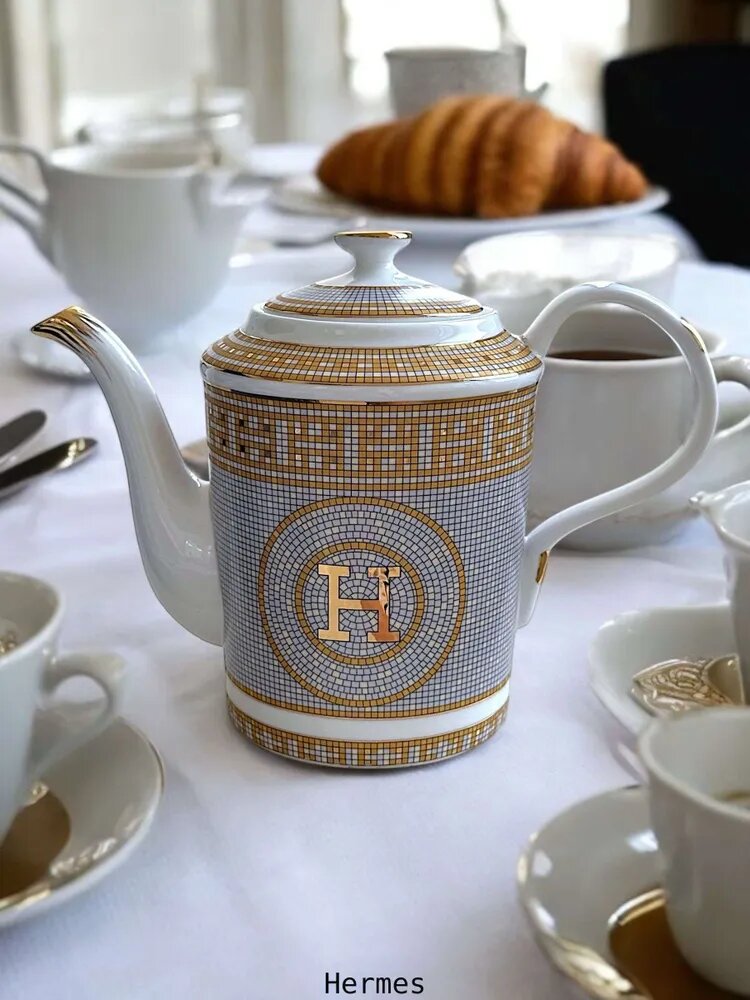 Hermes Чайник заварочный "Mosaque au 24 "Gold", 1300 мл