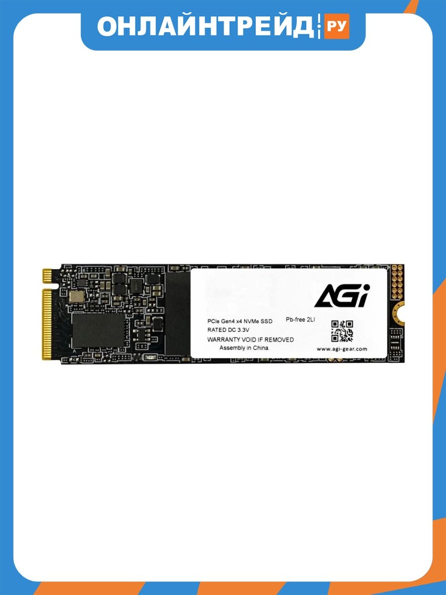 SSD диск Agi AI818, 2000Гб, M.2 2280, PCIe 4.0 x4 (2T0G43AI818)