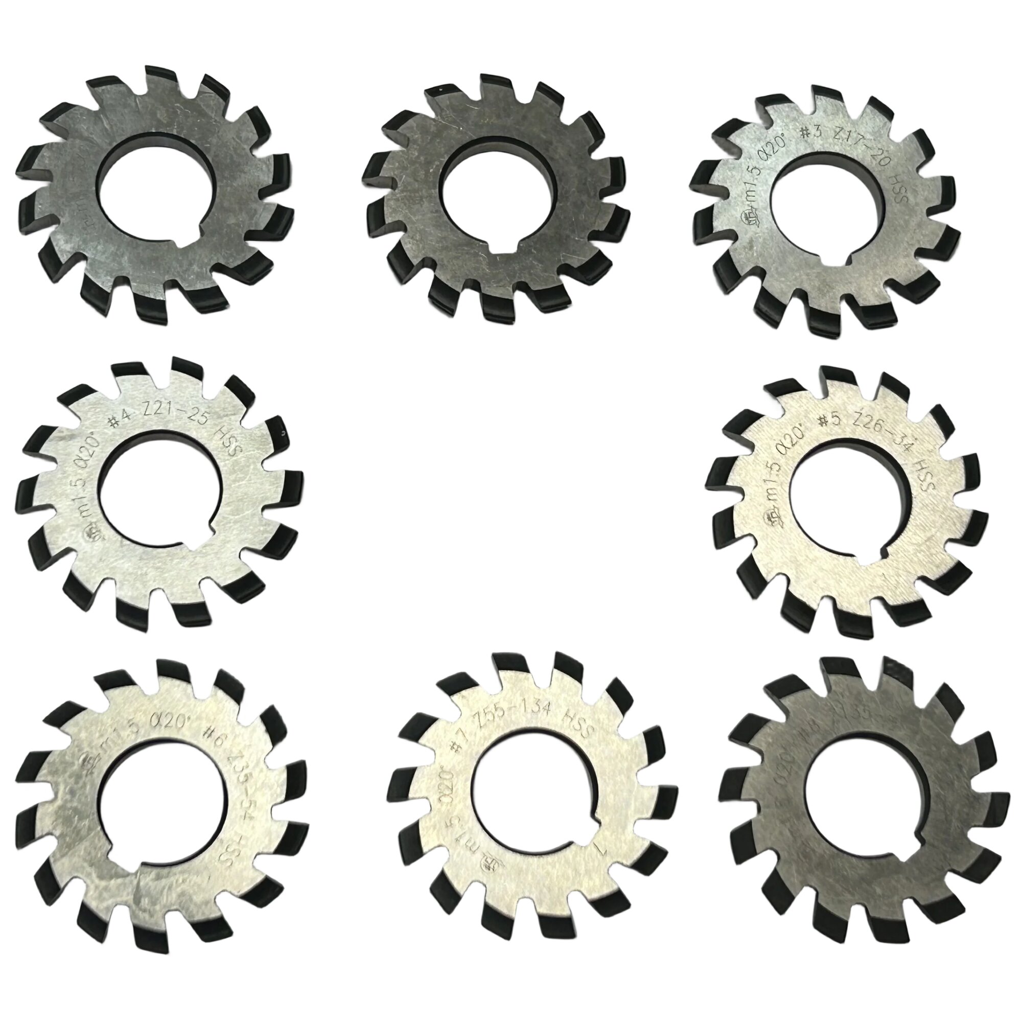 Дисковая фреза для шестерен 20° M1 1.5-10 NO.1, M1.25