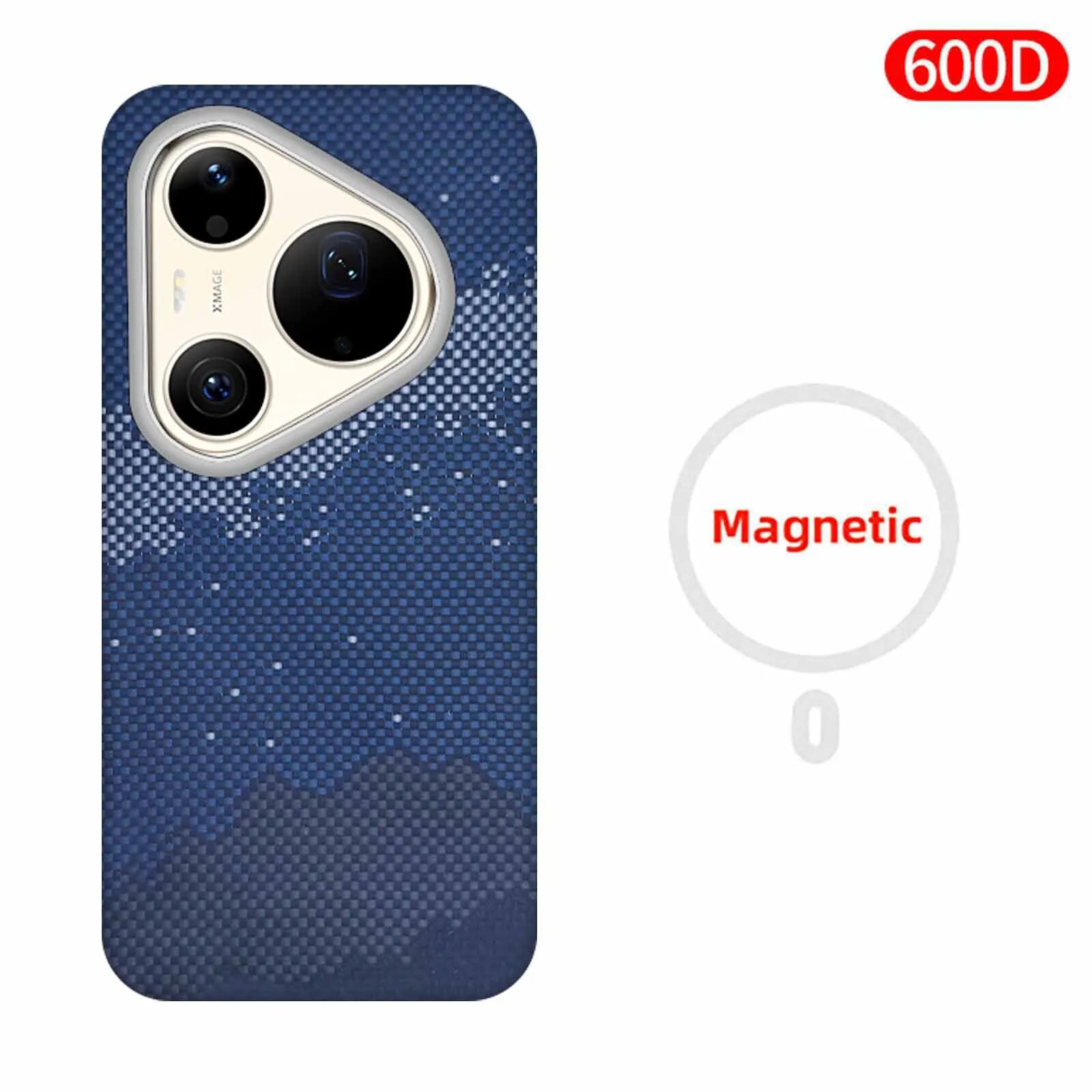Чехол из углеродного волокна 600D/1500D для Huawei Pura 90 Pro Ocean Magnetic, Huawei pura 90 pro