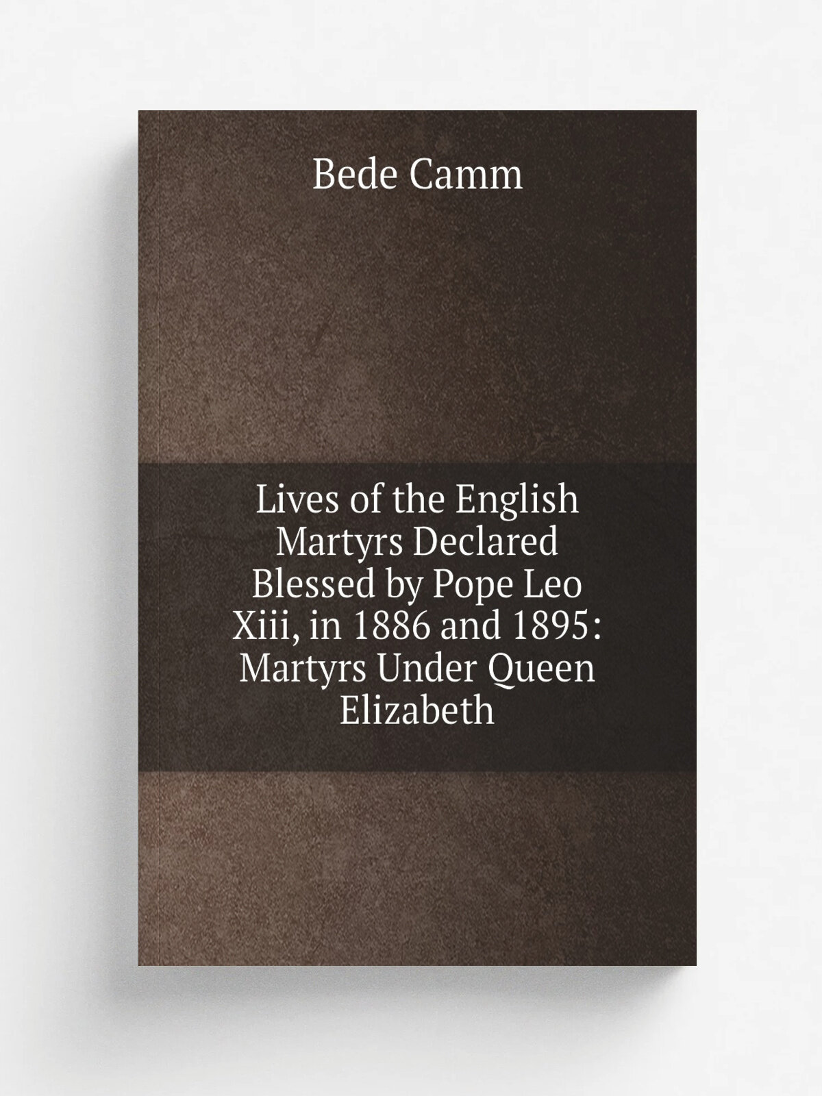 Lives of the English Martyrs Declared Blessed by Pope Leo Xiii, in 1886 and 1895: Martyrs Under Queen Elizabeth | Bede Camm | Репринт
