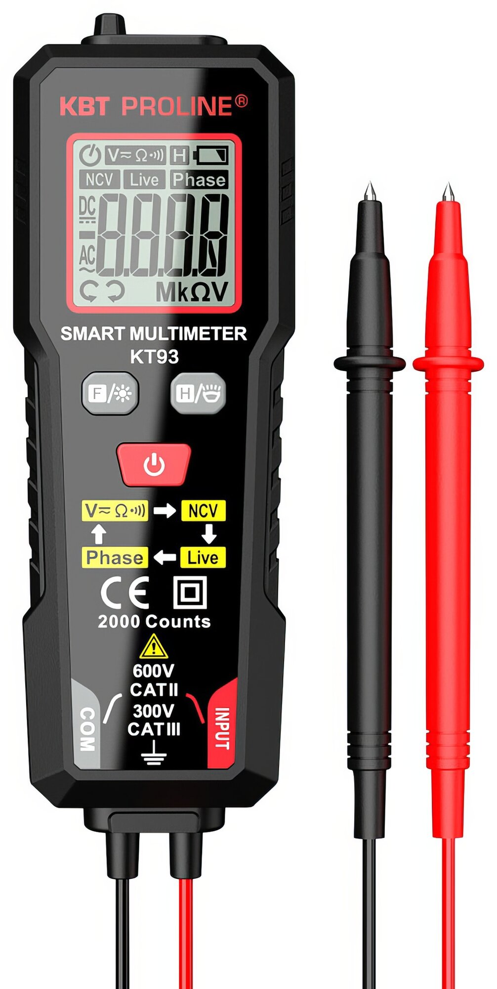 Мультиметр цифровой КВТ KT 93 серия PROLINE 91916