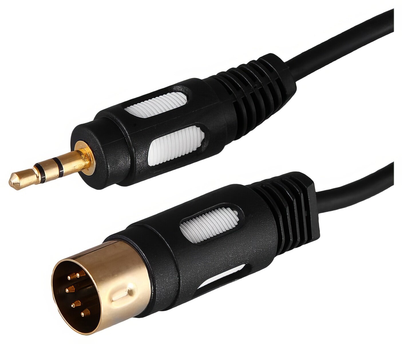 Кабель REXANT DIN 5 Pin - Stereo 3,5 мм 1,5 м Gold 17-2502
