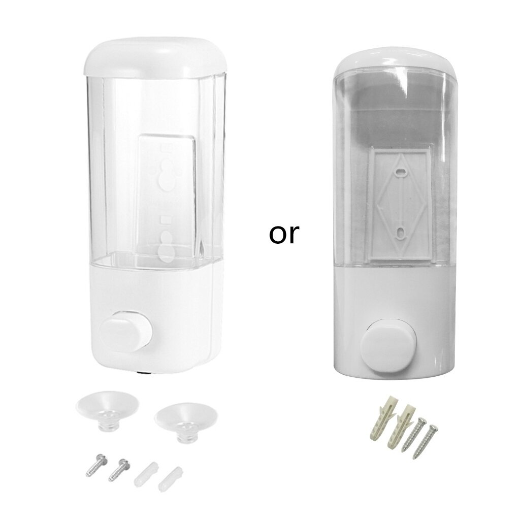 Дозатор для мыла для ванной комнаты, 500 мл, настенный самоклеящийся контейнер для шампуня, ручной