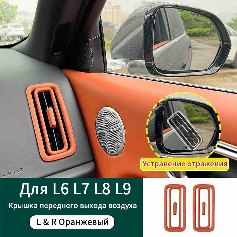 Для LiXiang L6 L7 L8 L9 Передняя декоративная рама для выхода воздуха кондиционера, антиотражающие крышки, левая и правая защитная крышка кондиционера