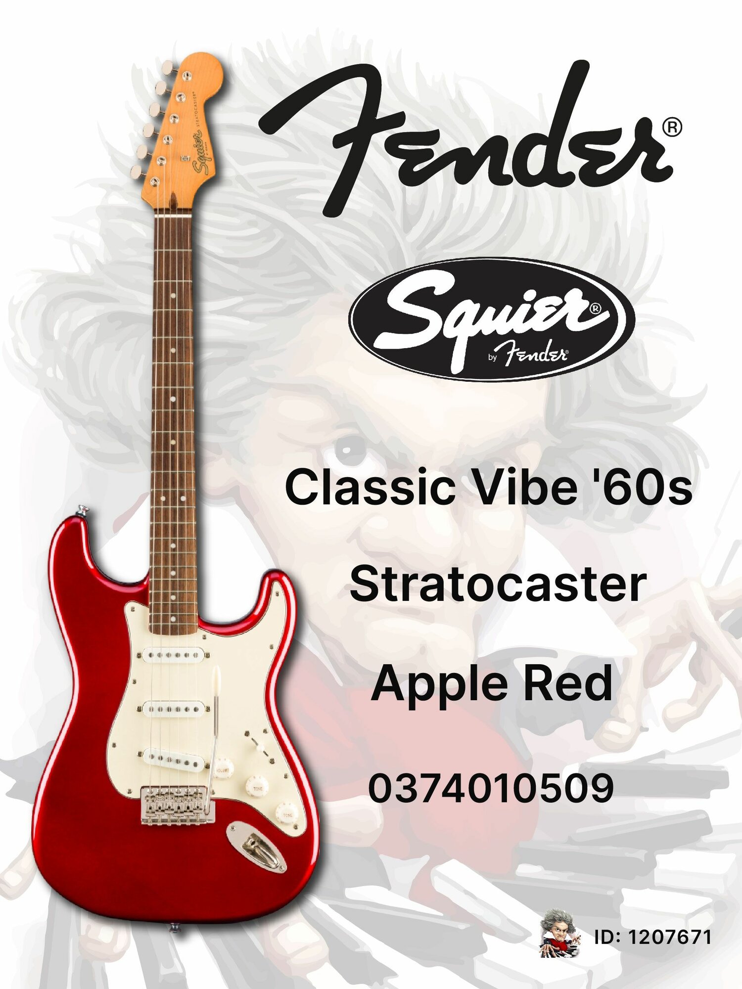 Fender SQ CV 60s STRAT 6-струнная электрогитара
