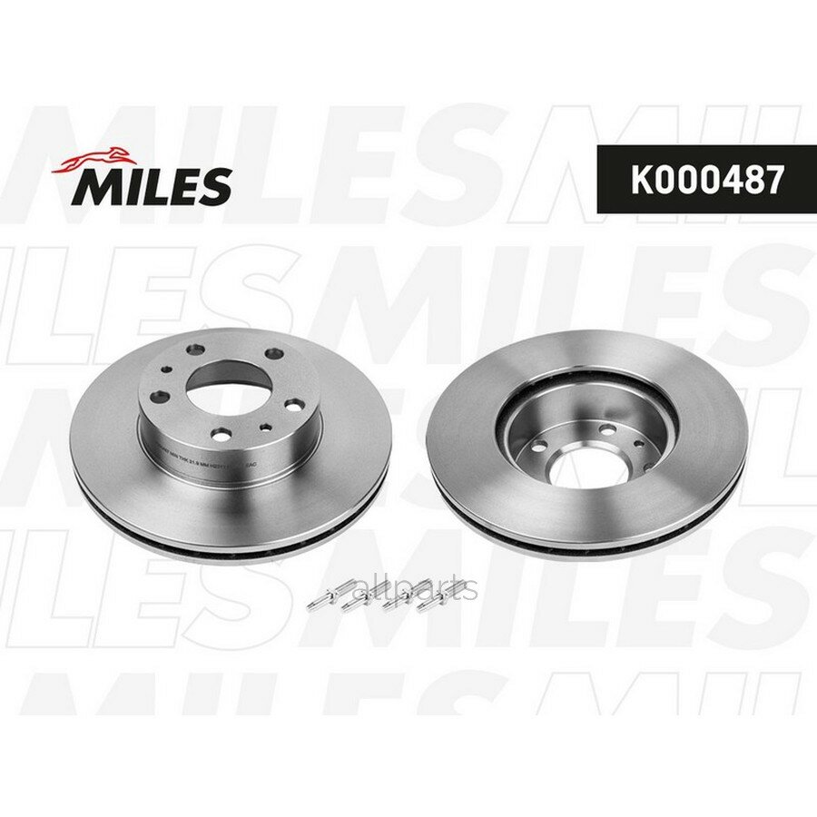 MILES K000487 Диск тормозной CITROEN JUMPER/FIAT DUCATO/PEUGEOT BOXER 94- пер. D 280мм.