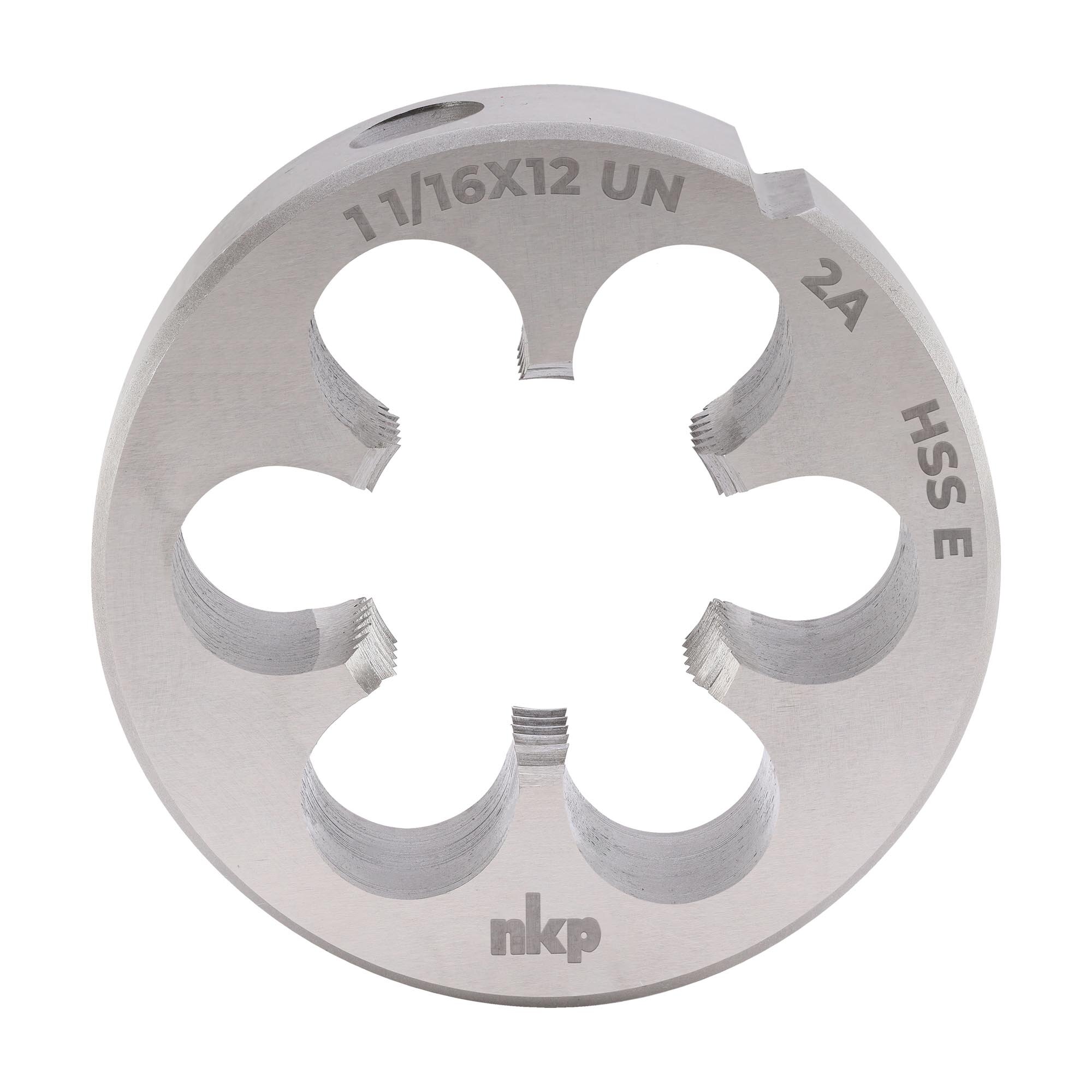 Плашка дюймовая NKP UN 1,1/16"-12 HSSE DIN22568 55x16мм 29910116UN12