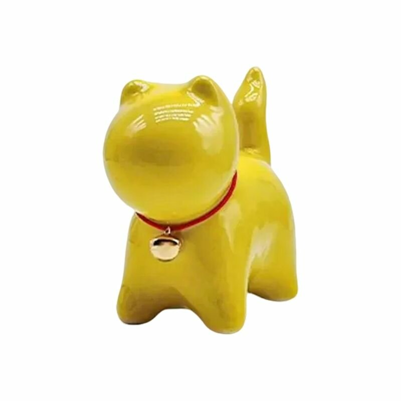 Керамический колокольчик little cat tea play Decoration-желтый