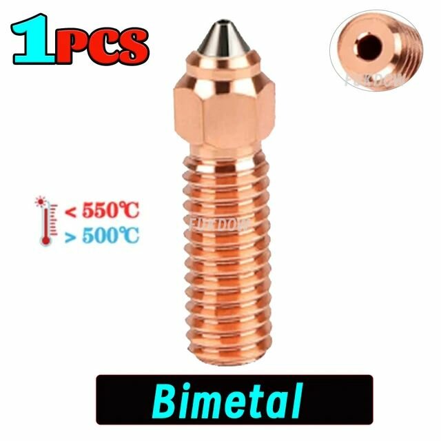 Сопла для Creality Ender 3 V3 KE K1/K1 MAX CR-M4 0,4mm 1X Bimetal