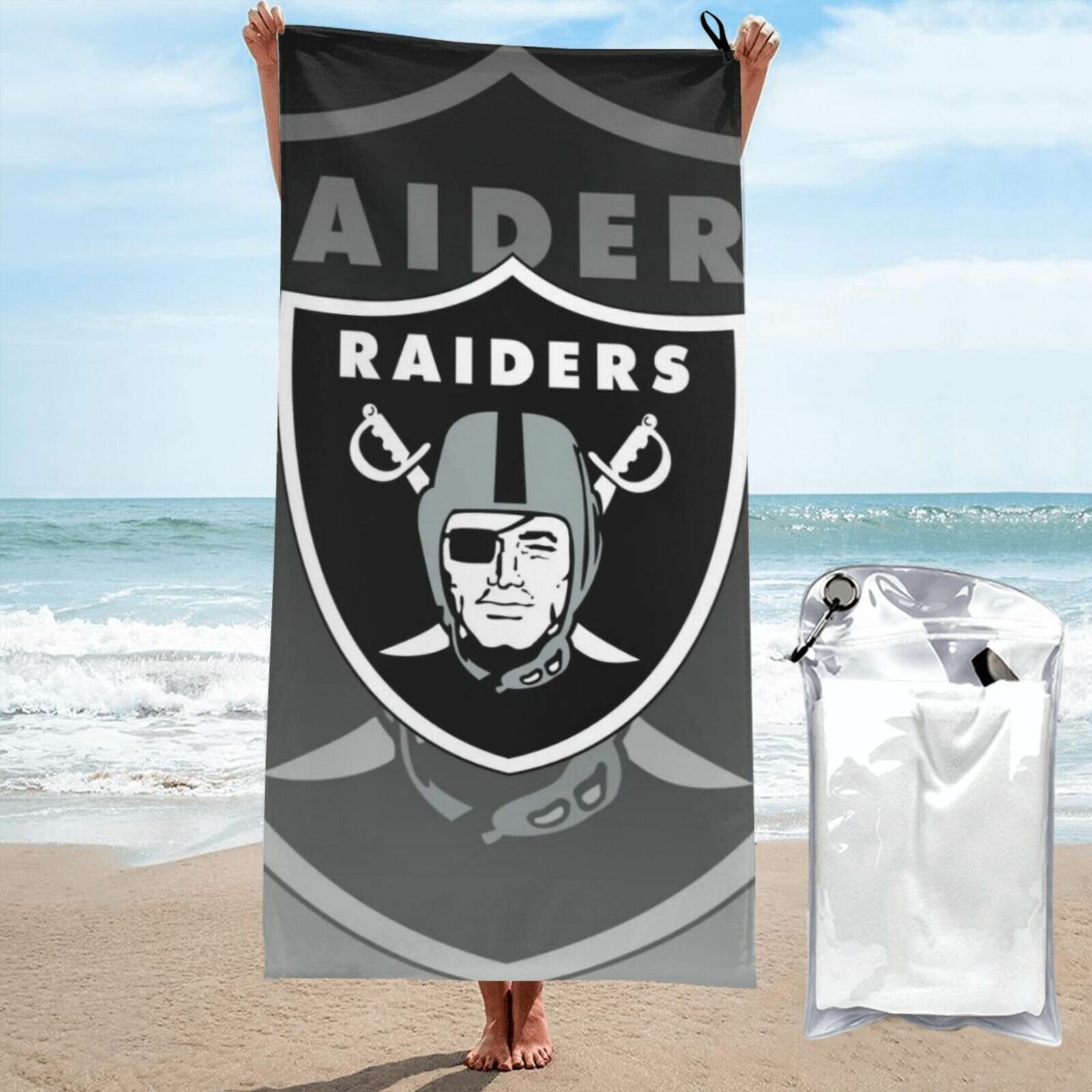 Быстровысыхающее полотенце Las Vegas Raiders